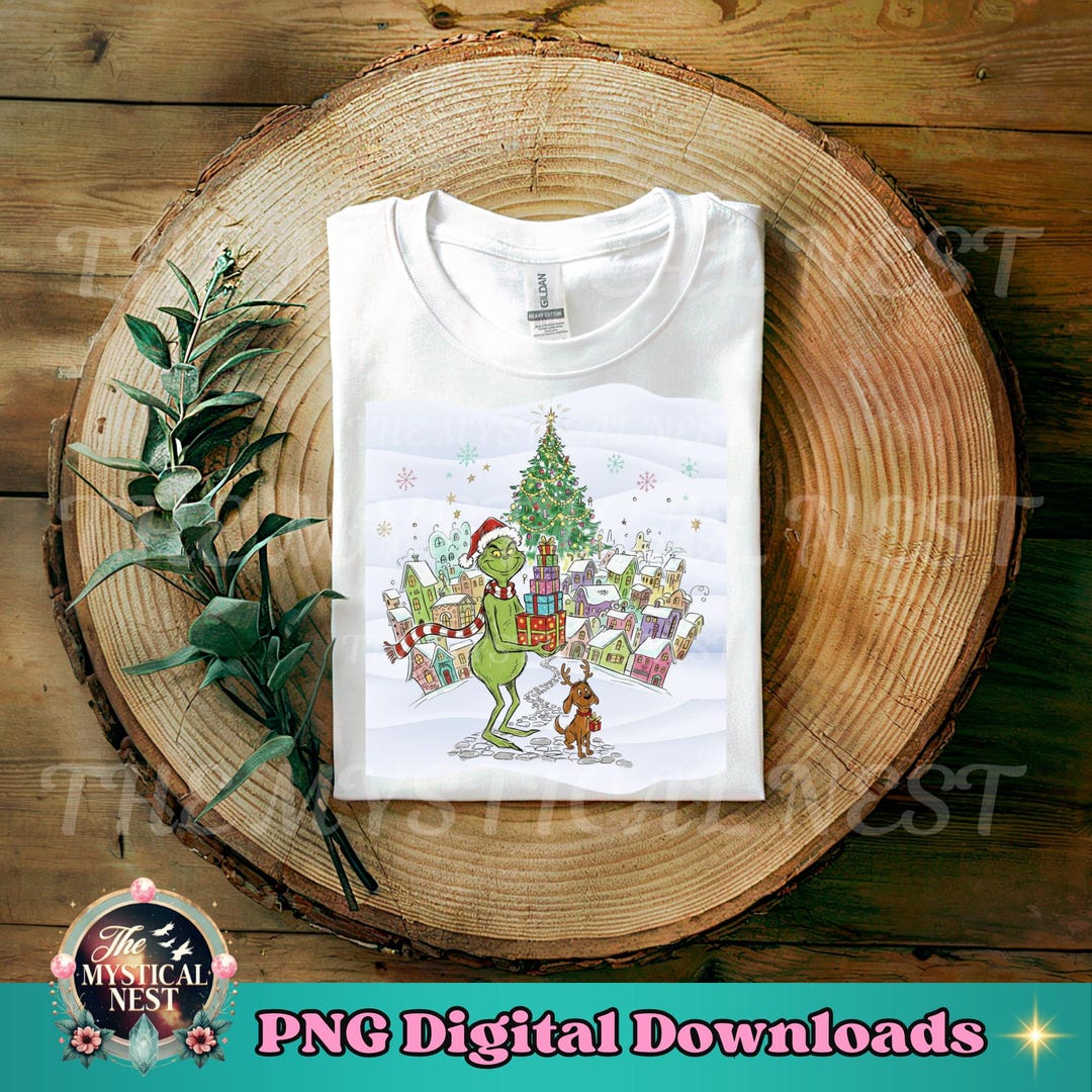 Grinch & Max Whoville Christmas Illustration (digital Download) - Etsy