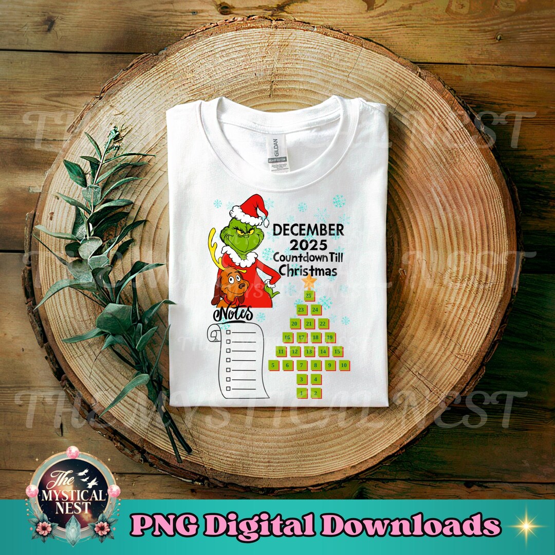 Grinch Christmas Countdown Printable Calendar, Whoville Holiday Tree ...
