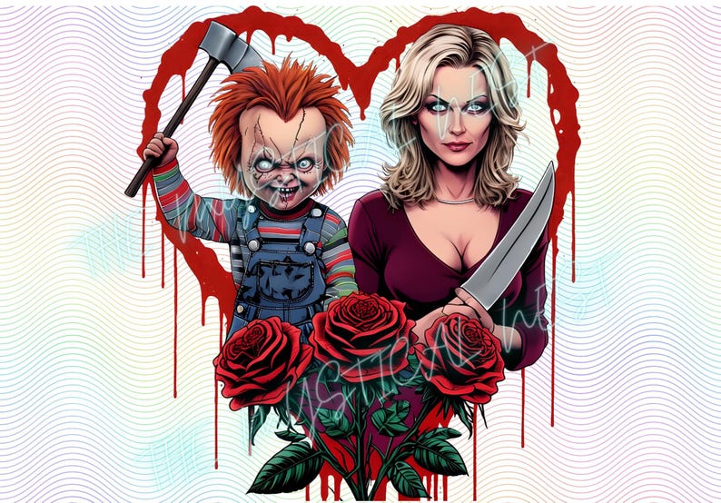 Creepy Chucky Heart PNG Perfect for Horror Lovers' - Etsy