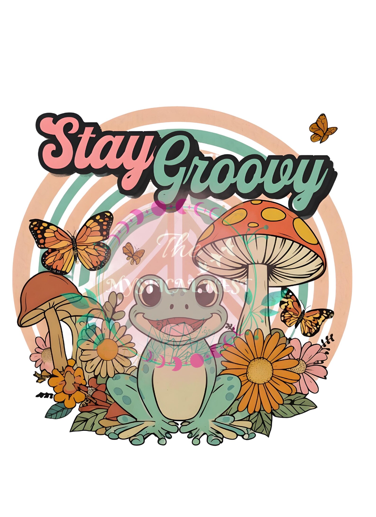 Retro Stay Groovy Design PNG - Etsy
