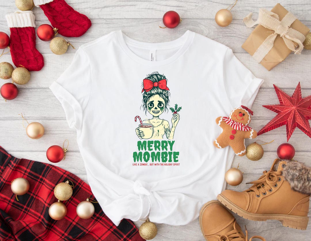 Merry Mombie Christmas Png Funny Mom Png - Etsy