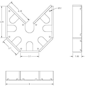 8 Welding Multi Square .250 DXF Files for Waterjet/laser/plasma - Etsy