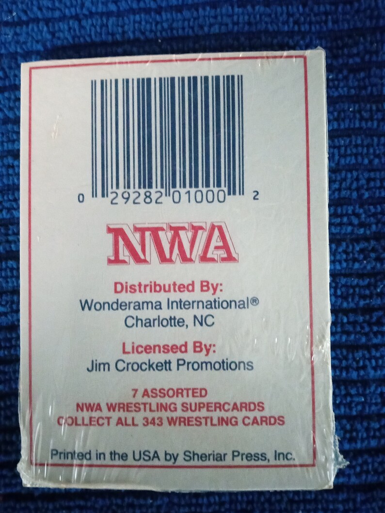 1988 Wonderama NWA Wrestling Super Cards Sealed Pack Ric Flair - Etsy