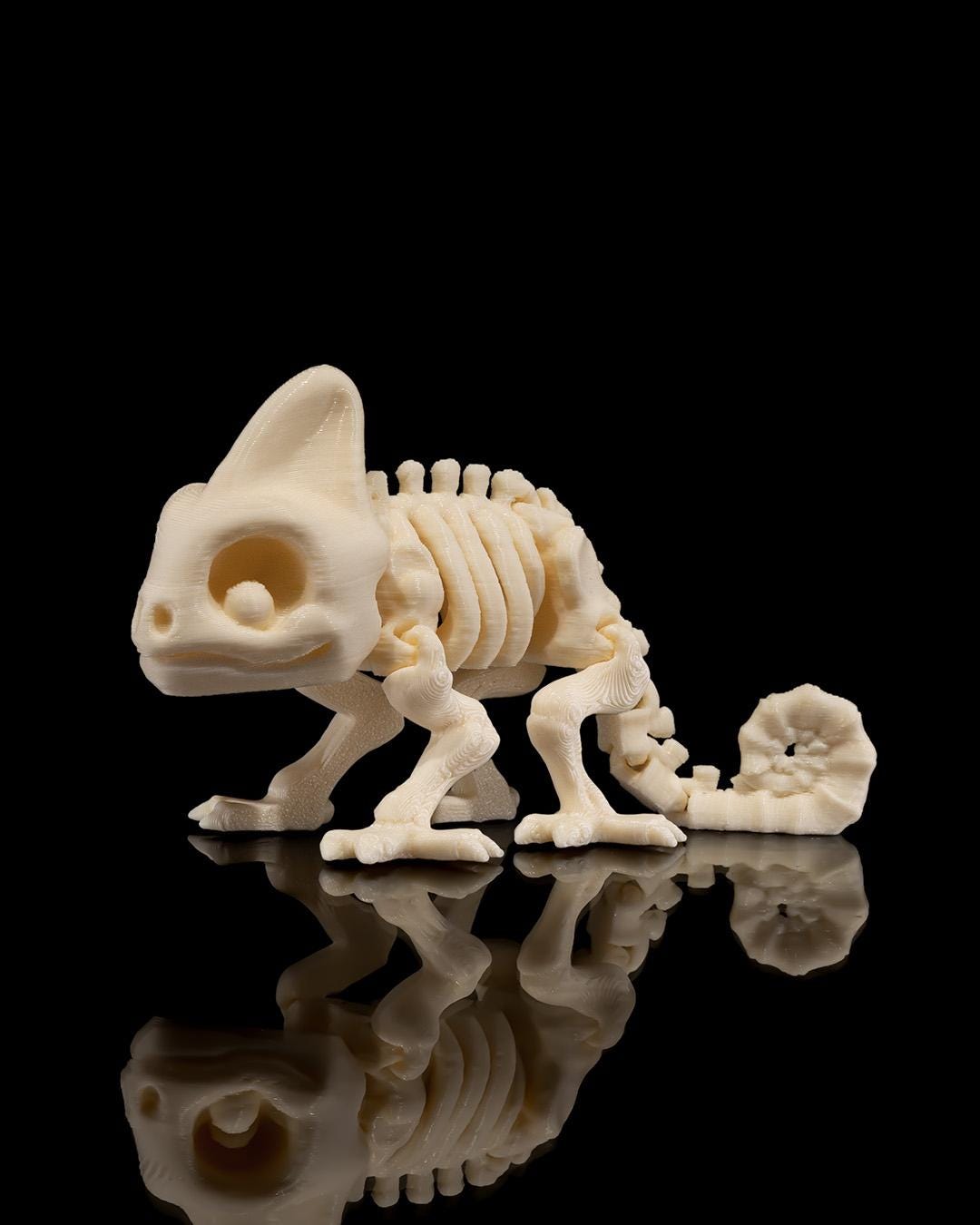 3D Printed Articulated Chameleon Skeleton - Etsy
