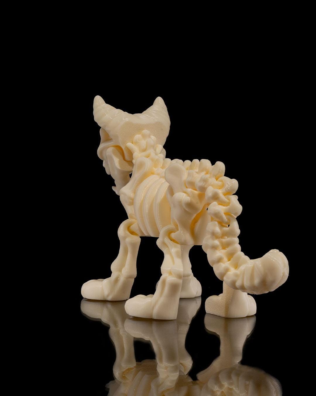 3D Printed Articulated Cat Skeleton - Etsy