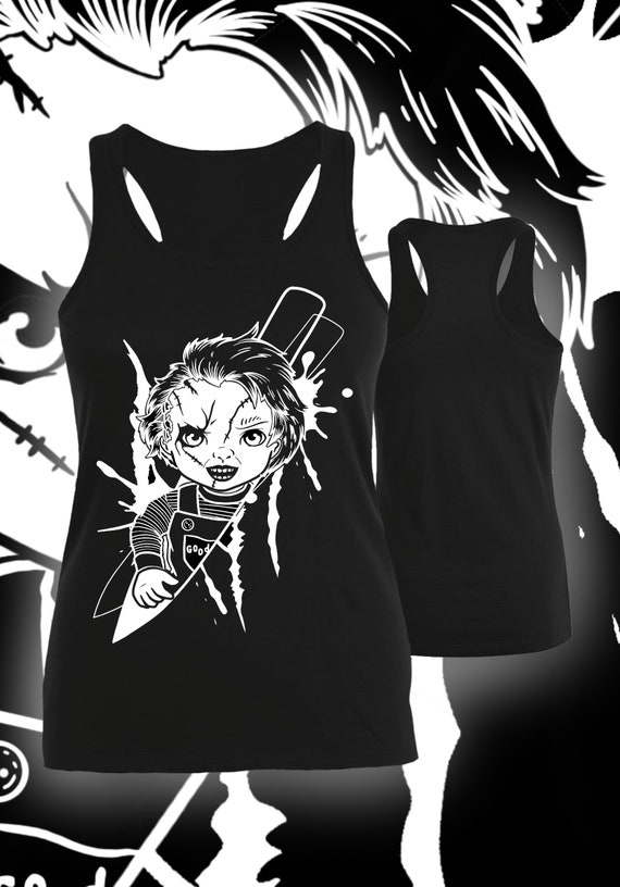 Quieres jugar Chucky tanque gótico de terror tapa de - Etsy España