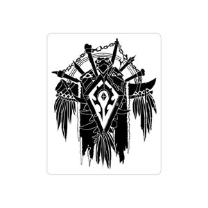 Horde Crest Vinyl Decal Sticker transparent & Black - Etsy