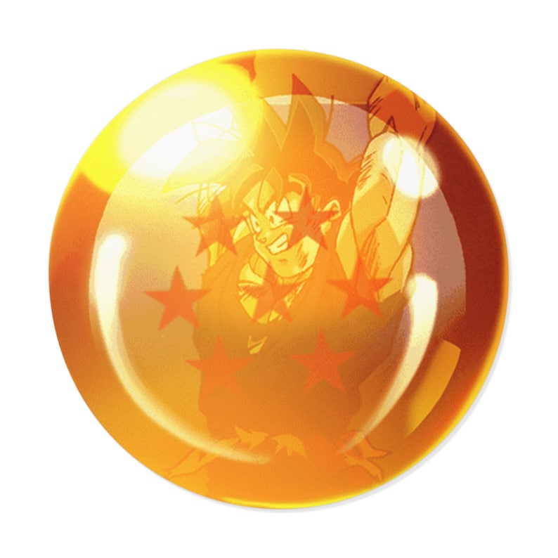 Goku 7 Star Dragon Ball Vinyl Sticker spirit Bomb Edition - Etsy