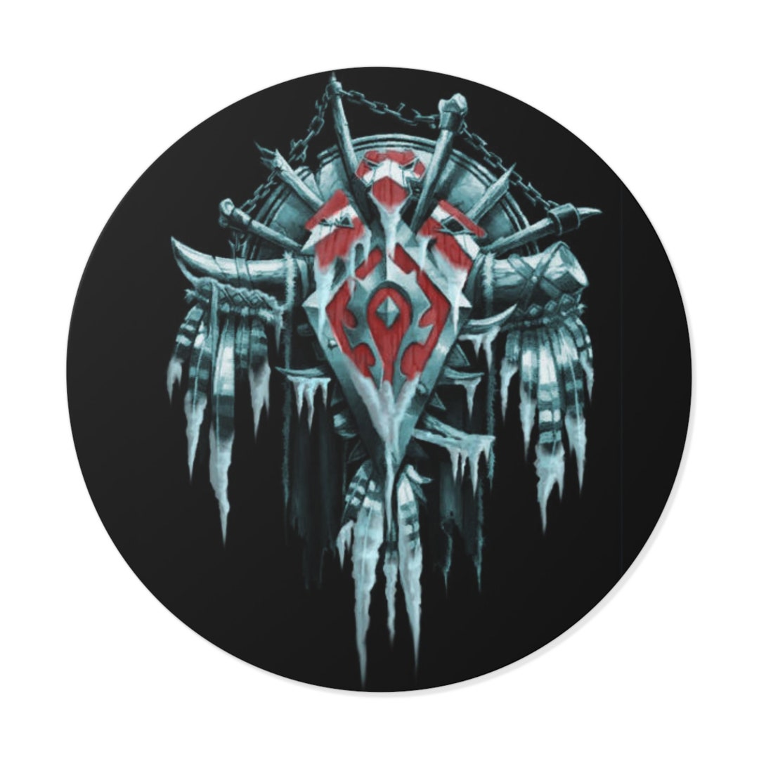 Horde Crest frozen Round Vinyl Decal Sticker - Etsy