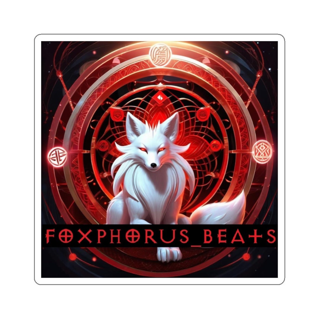 Custom Kitsune Ninetails Fox Vinyl Decal transparent Foxphorus_beats ...