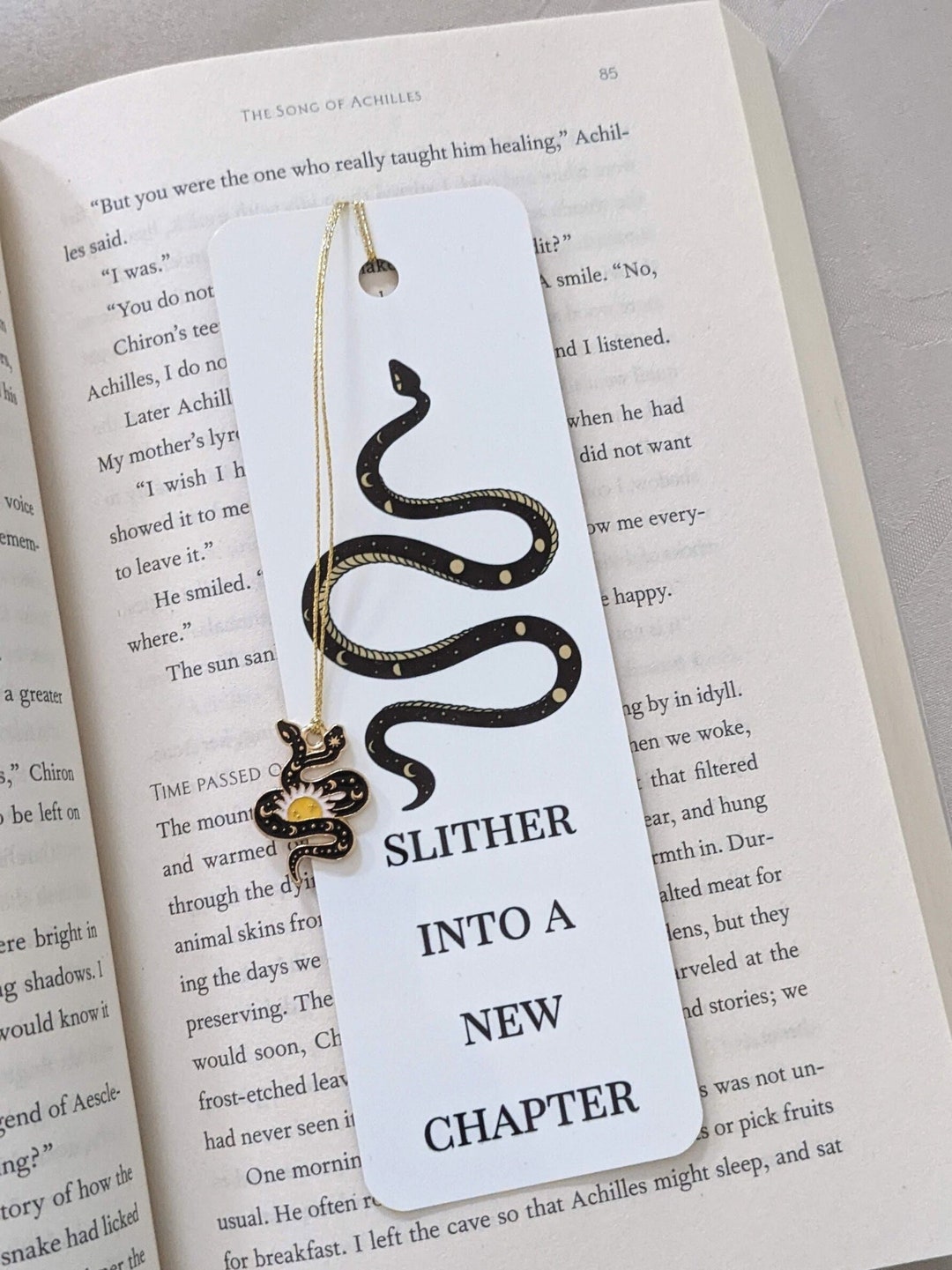 Snake Bookmark Cool Snake Bookmark Bookmark Puns Gift for Booklovers ...