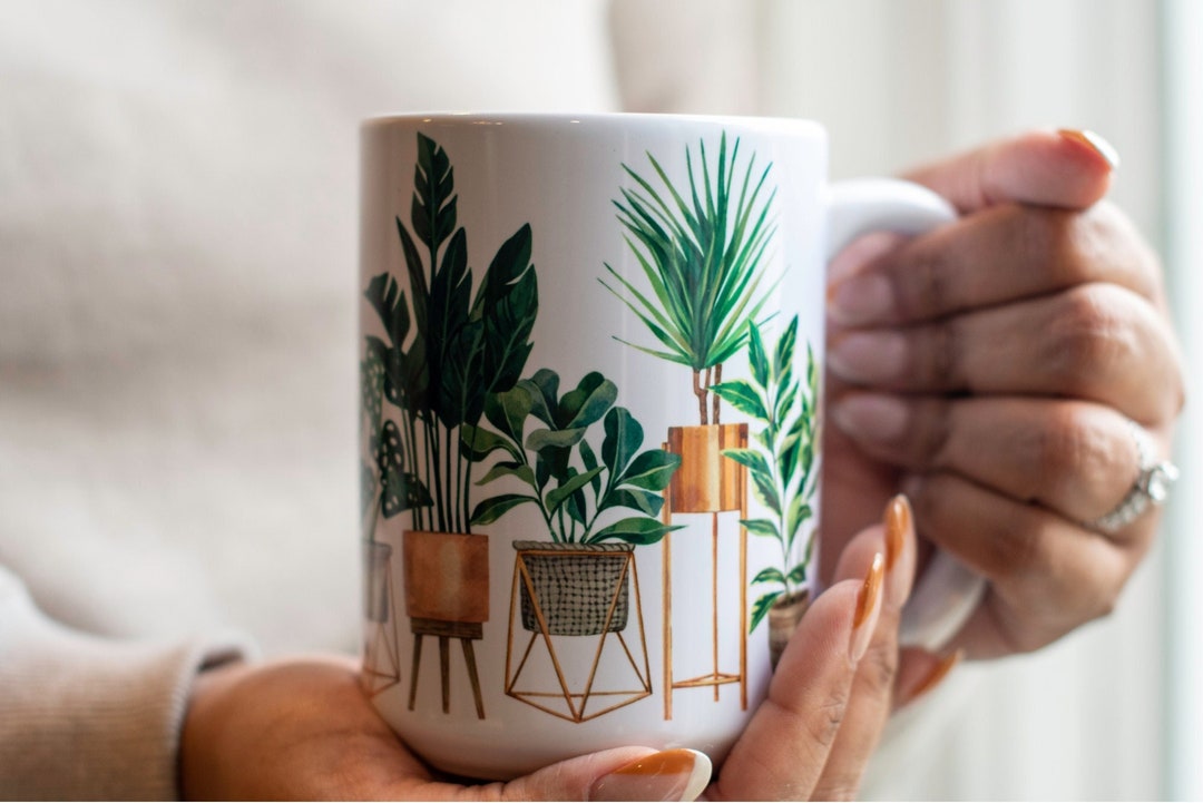 Plant Lover Mug Plant Mug House Plants Coffee Mug 15 Oz. Plant Lover ...