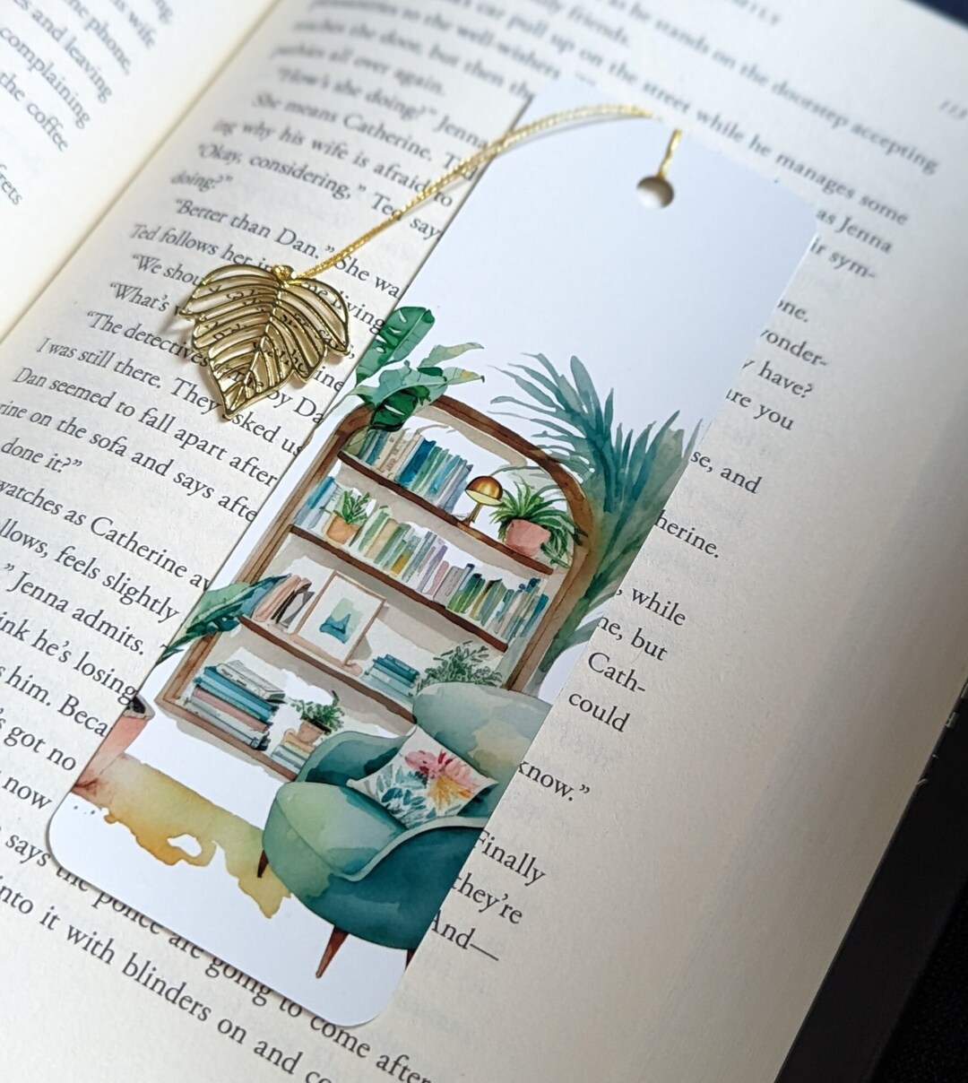 Tropical Bookmark Tropical Book Nook Bookmark Plant Bookmark Plant ...