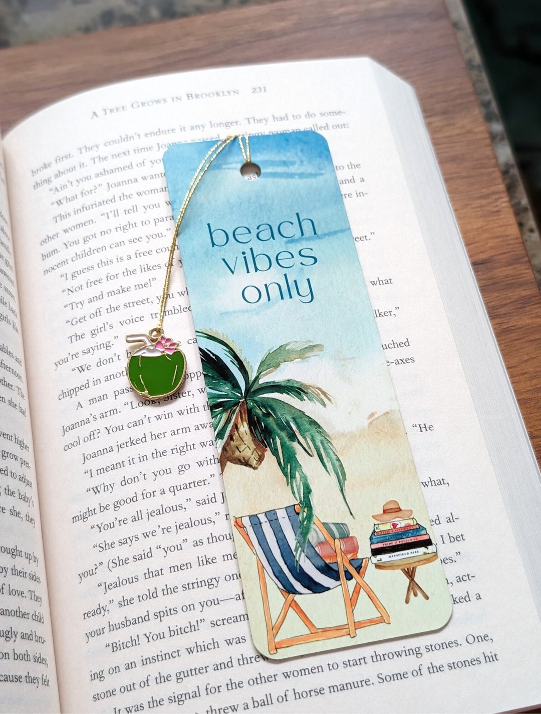Beach Bookmark | Beach Vacation Bookmark | Vacation Accessory | Travel ...