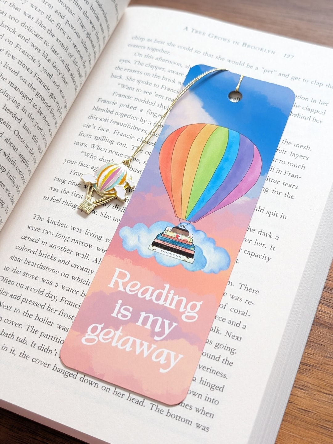 Reading is My Getaway Bookmark Air Balloon Bookmark Adventure Bookmark ...