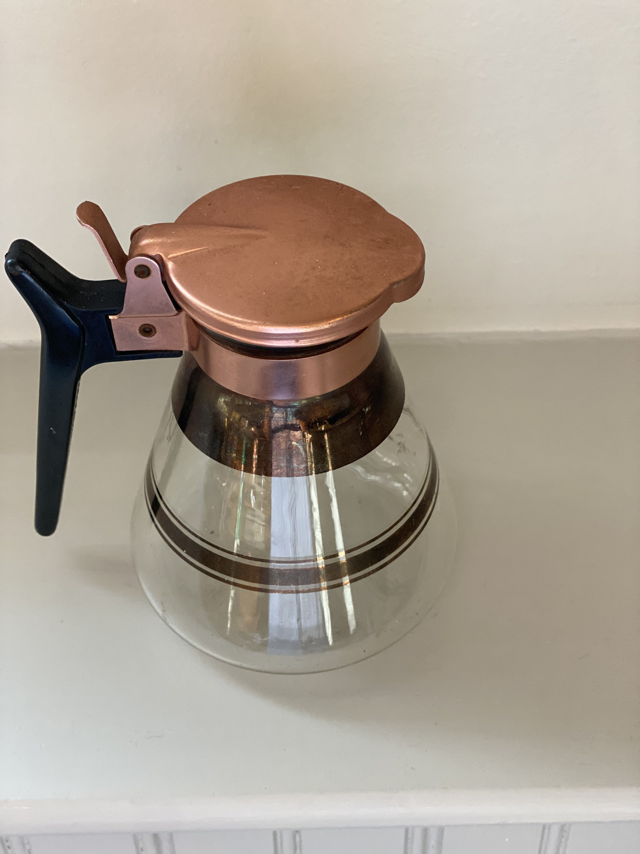 Vintage Mini Coffee Carafe Syrup Carafe Mid-century Copper - Etsy