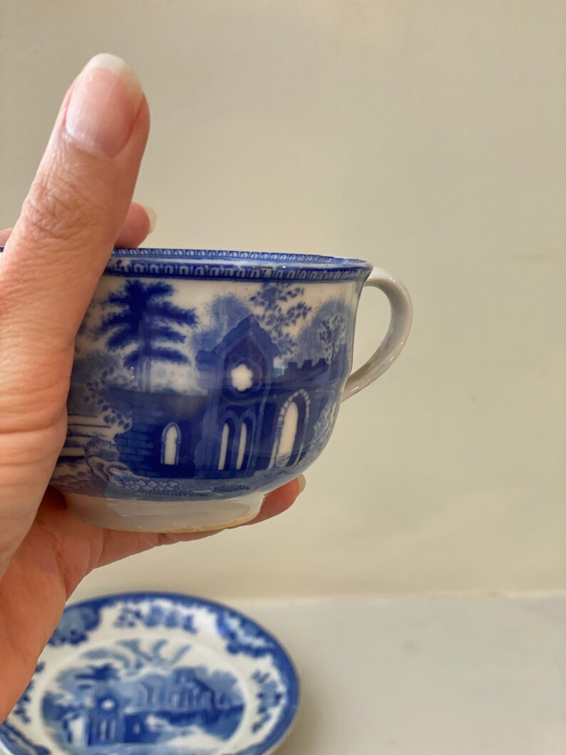 Beautiful Blue and White Maruta JAPAN Cup and Saucer - Etsy