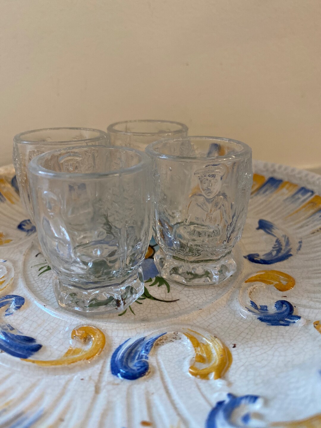 Four Enchanting 1 Oz Shot Glasses Miniature Shot Glasses - Etsy