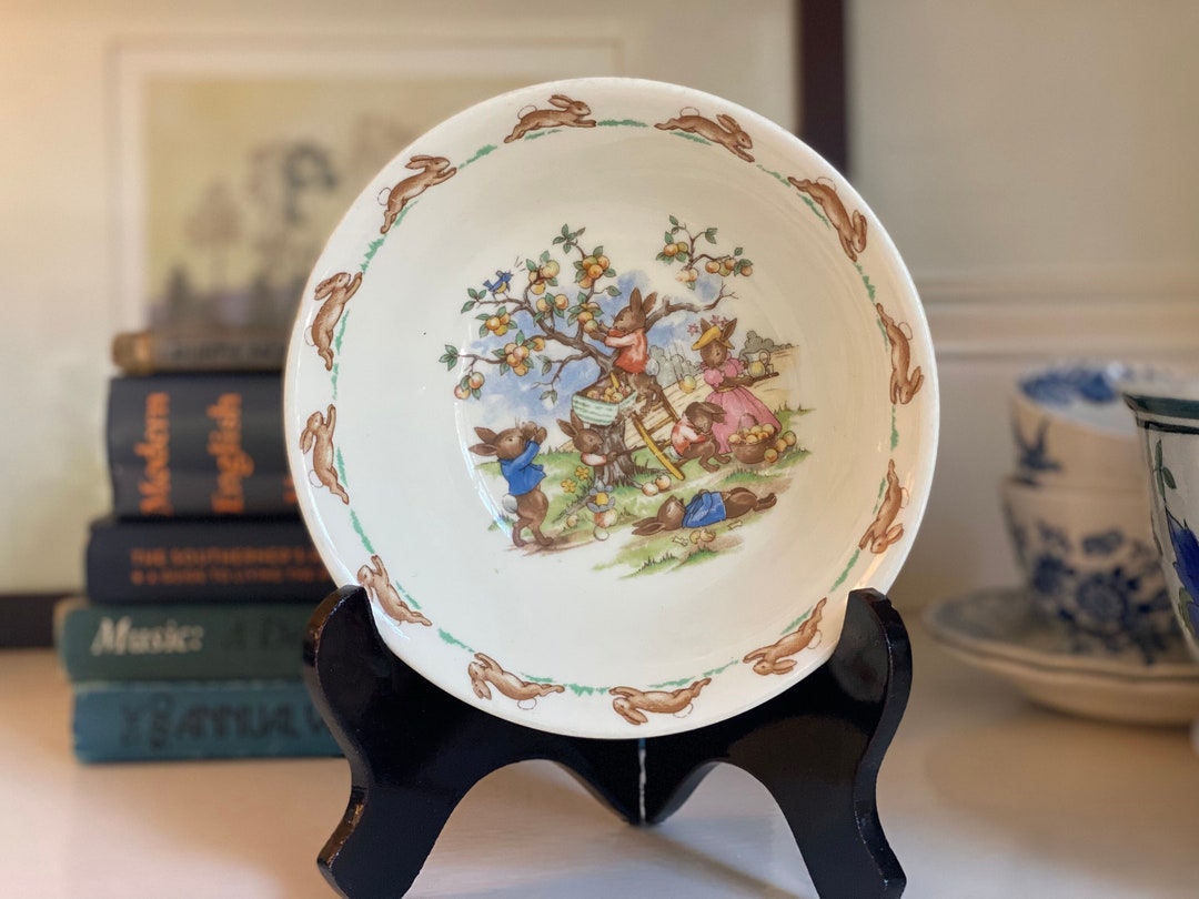 Vintage Bunnykins Bowl by Royal Doulton, England, Children’s Beatrix ...