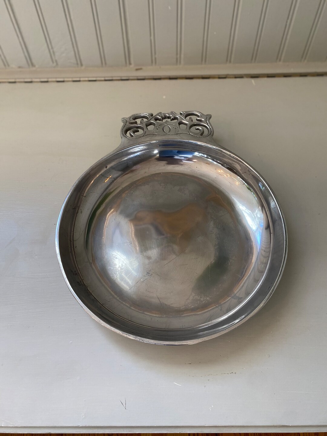 Nambe Silver Bowl, 9.8 in Round, 1.5 in Deep, 211, Porringer Style Dish ...