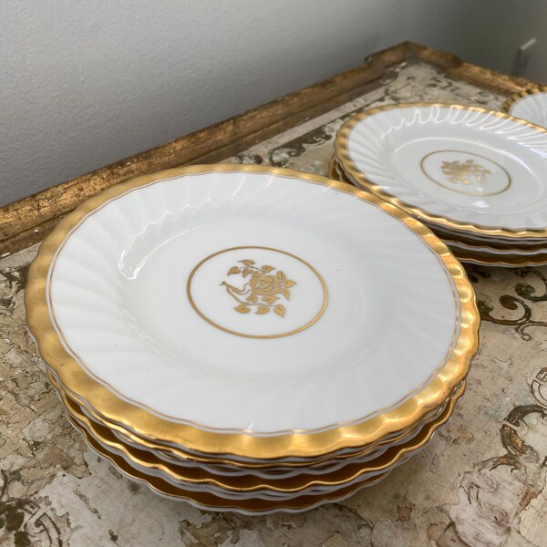 Gold Rimmed Plates - Etsy