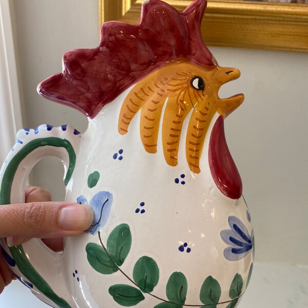 Rooster Pitcher - Etsy