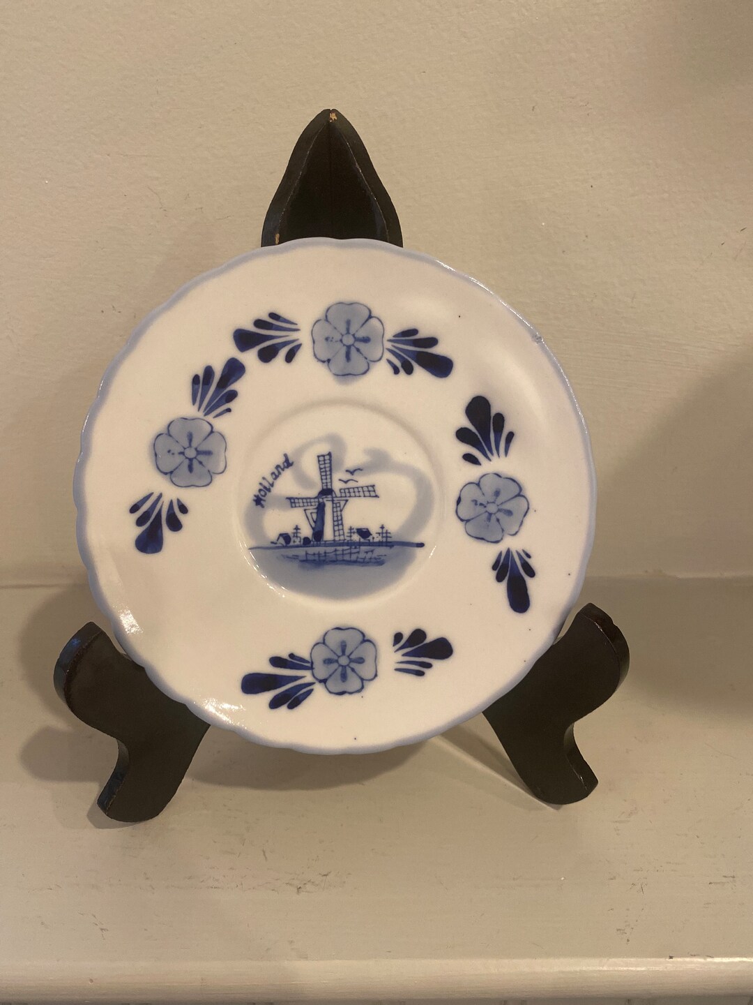 Delft Blue Holland Plate, Decorative Plate, Windmill, 5.5 Inches, E H ...