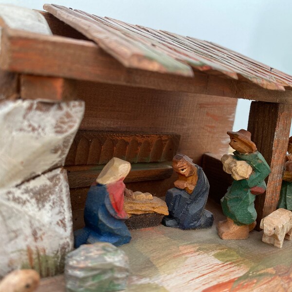 Wooden Creche - Etsy