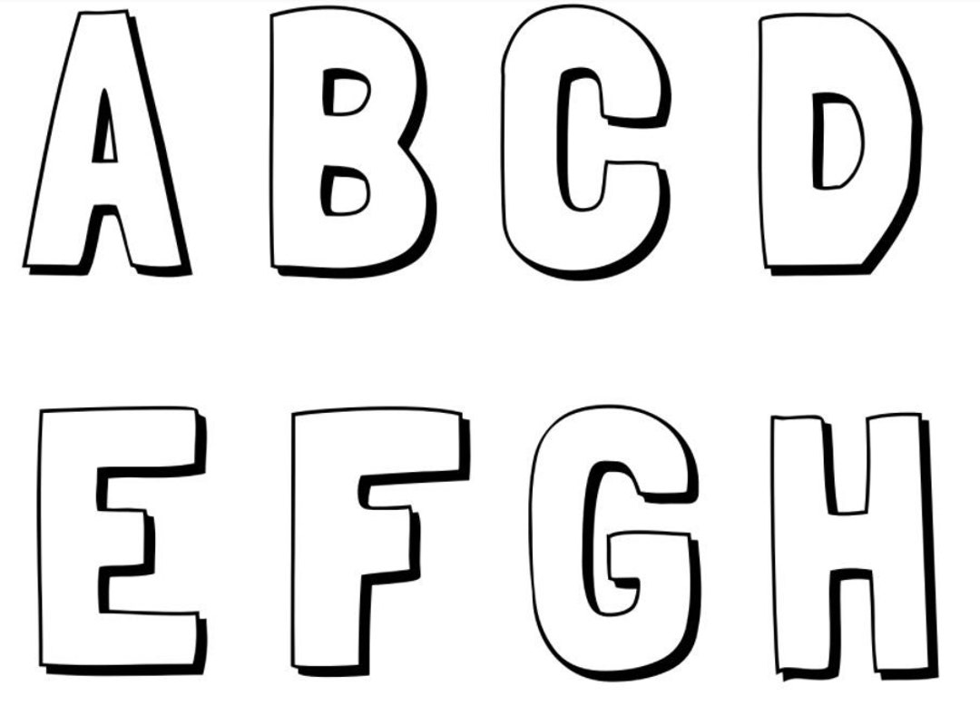 Alphabet PDF Printout - Etsy