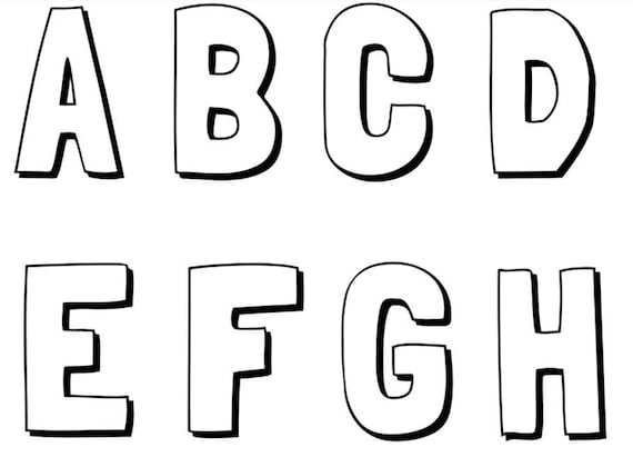 Alphabet PDF Printout | Etsy