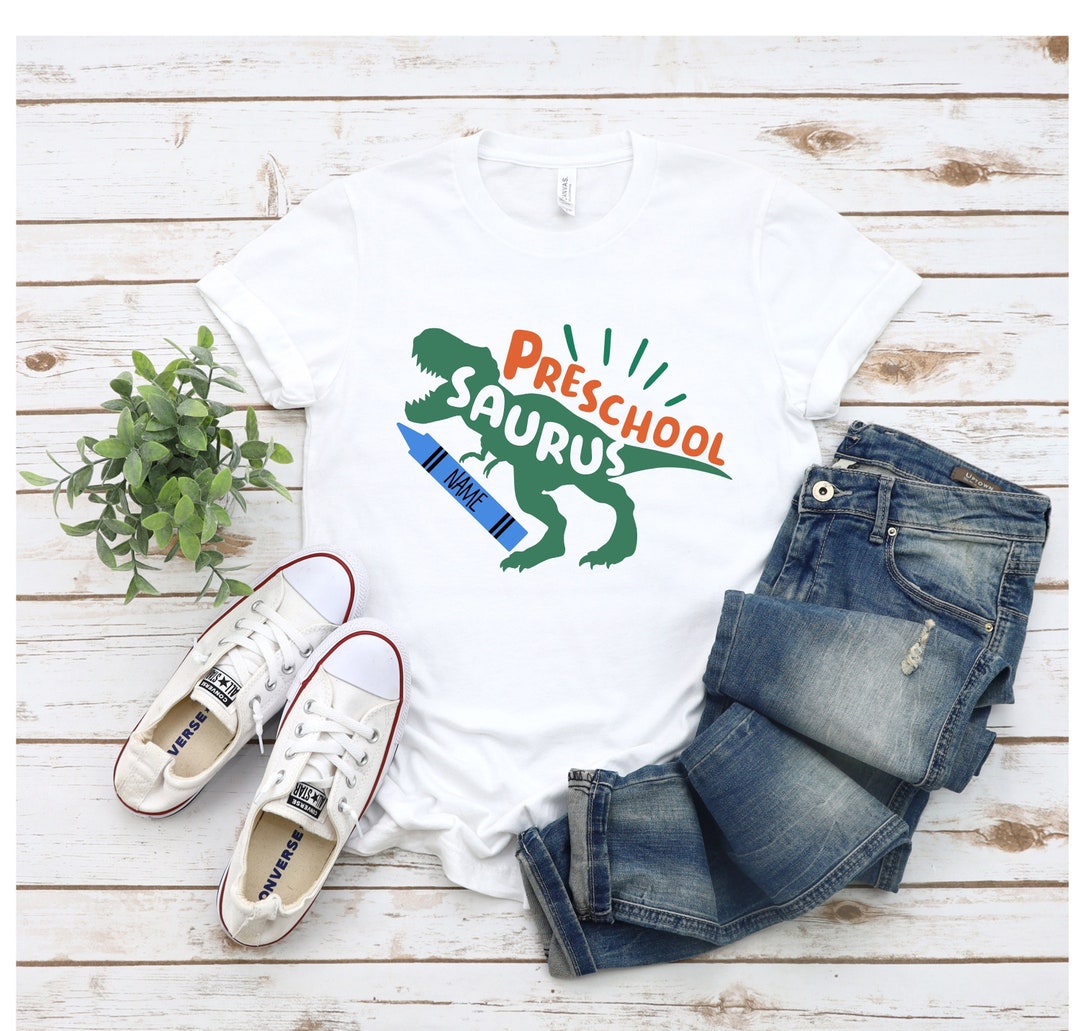 Preschool Shirt, Preschool Gift, Preschool Saurus Shirt, Preschool ...