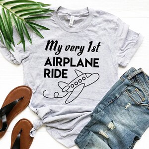 My Very First Airplane Ride Shirt, First Time Flight Shirt, Cute First ...