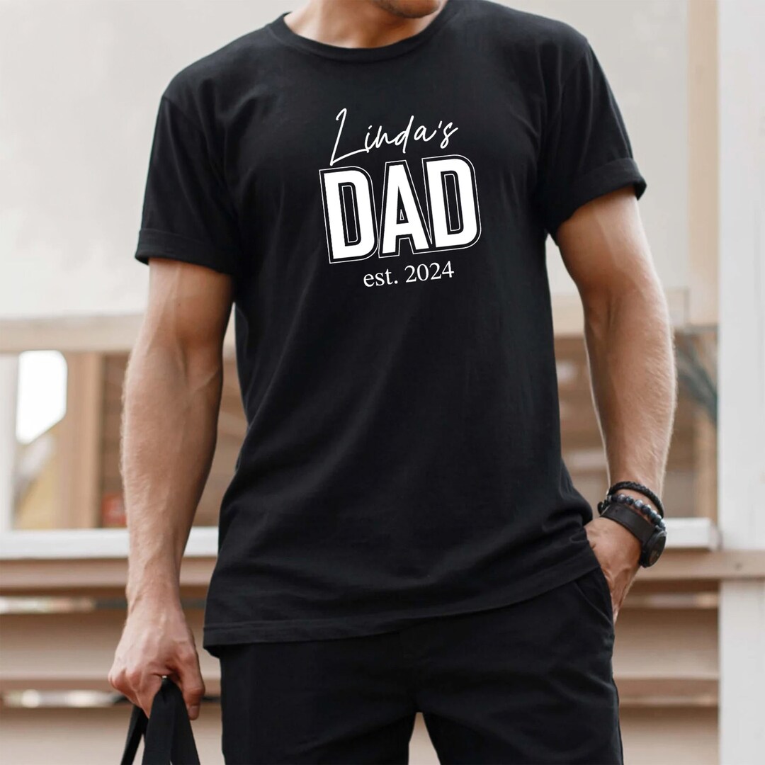 Custom Dad Shirt With Kid Names, Father's Day Gift, New Dad Tshirt ...