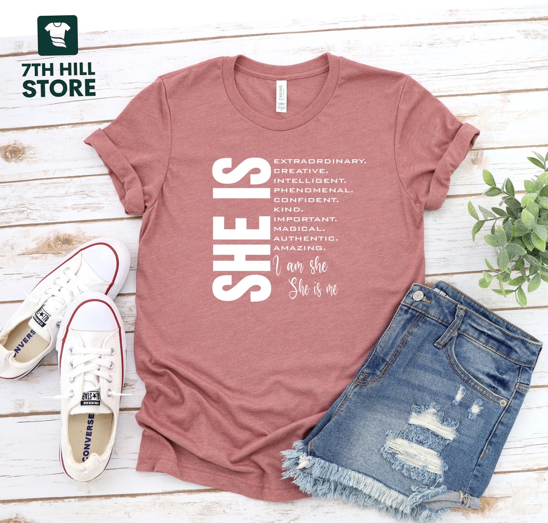 She is Shirt, Feminist Shirt, Girl Power Tee, Women Power Shirt, Women ...