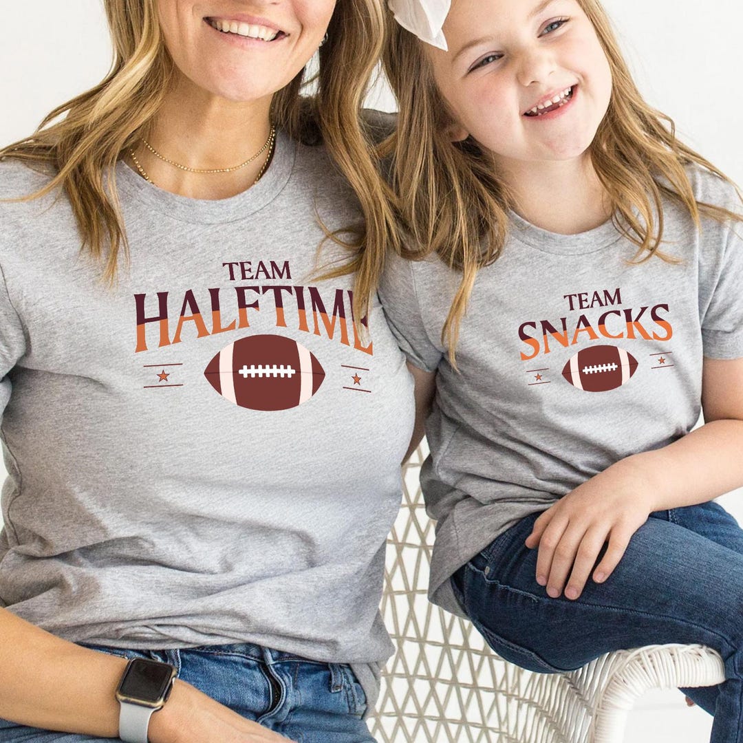 Team Halftime Snacks Shirts for Family, Football Mom Shirt, Family ...