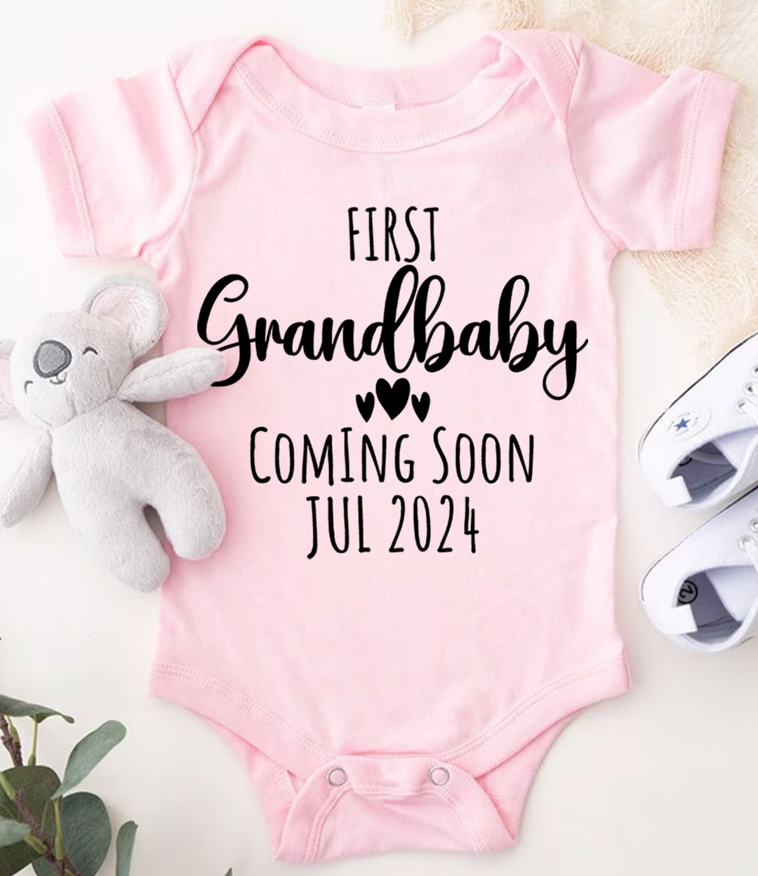First Grandbaby Bodysuit, Coming Soon Gift, Pregnancy Gift, Baby Shower ...