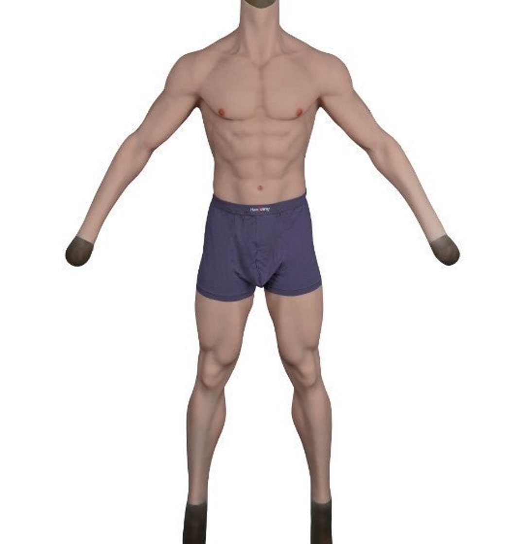 AwakenedYou Silicone Lean Muscle Male Body Suit / Silicona Prótesis ...