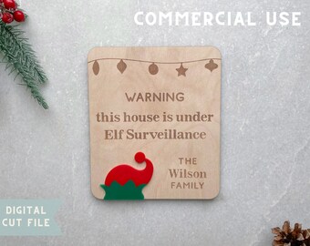 Elf Goodbye Letter Sign SVG Laser Cut File for Glowforge - Etsy