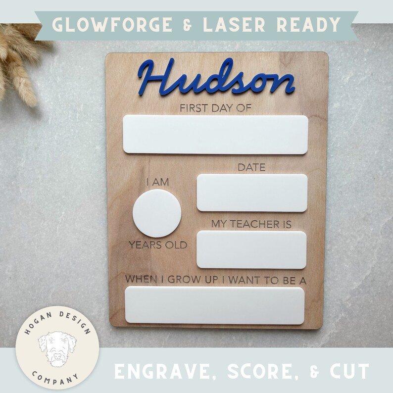 First Day of Dry Erase Sign SVG Laser File Cut Digital File for ...