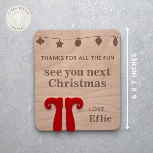 Elf Goodbye Letter Sign SVG Laser Cut File for Glowforge | Departure ...