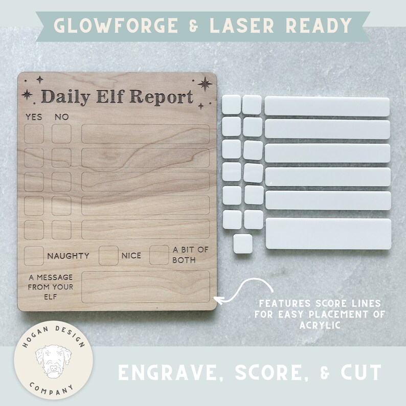 Dry Erase Daily Elf Report SVG File | Christmas Elf | Magical Elf ...