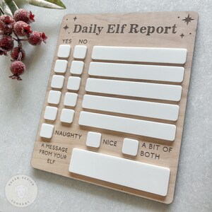 Dry Erase Daily Elf Report SVG File | Christmas Elf | Magical Elf ...