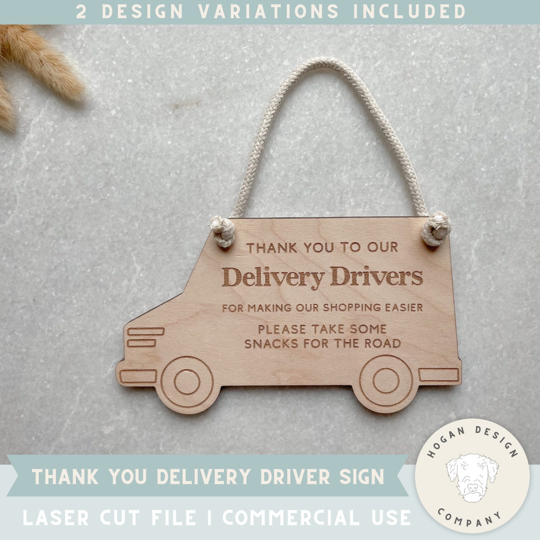 Delivery Driver Truck Sign SVG File | Delivery Driver Snack Sign ...