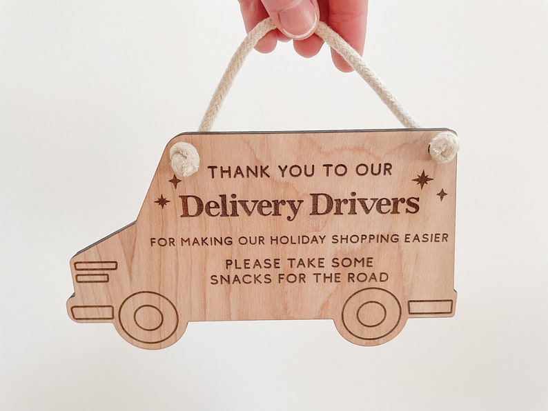 Delivery Driver Truck Sign SVG File Delivery Driver Snack - Etsy