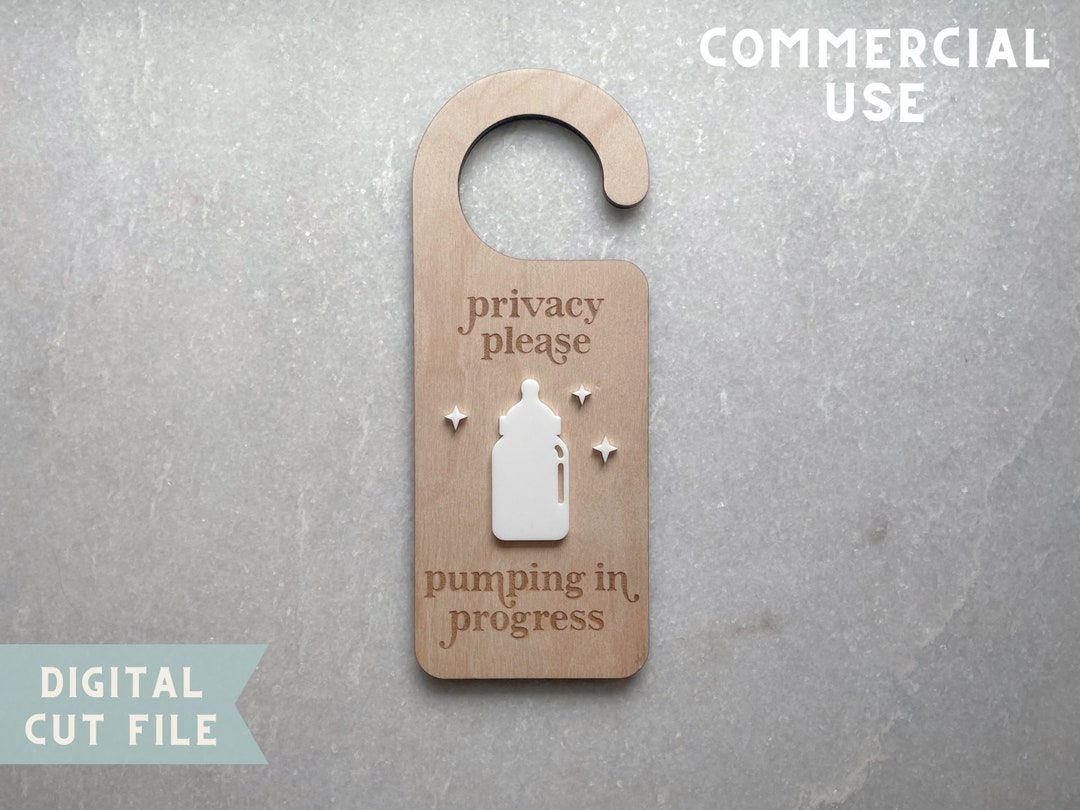 Pumping in Progress Door Hanger SVG Laser File Cut Digital File ...