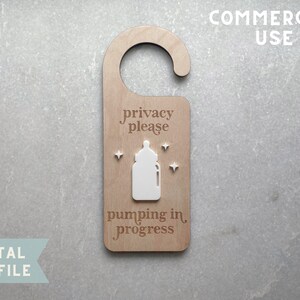 Pumping in Progress Door Hanger SVG Laser File Cut Digital File ...