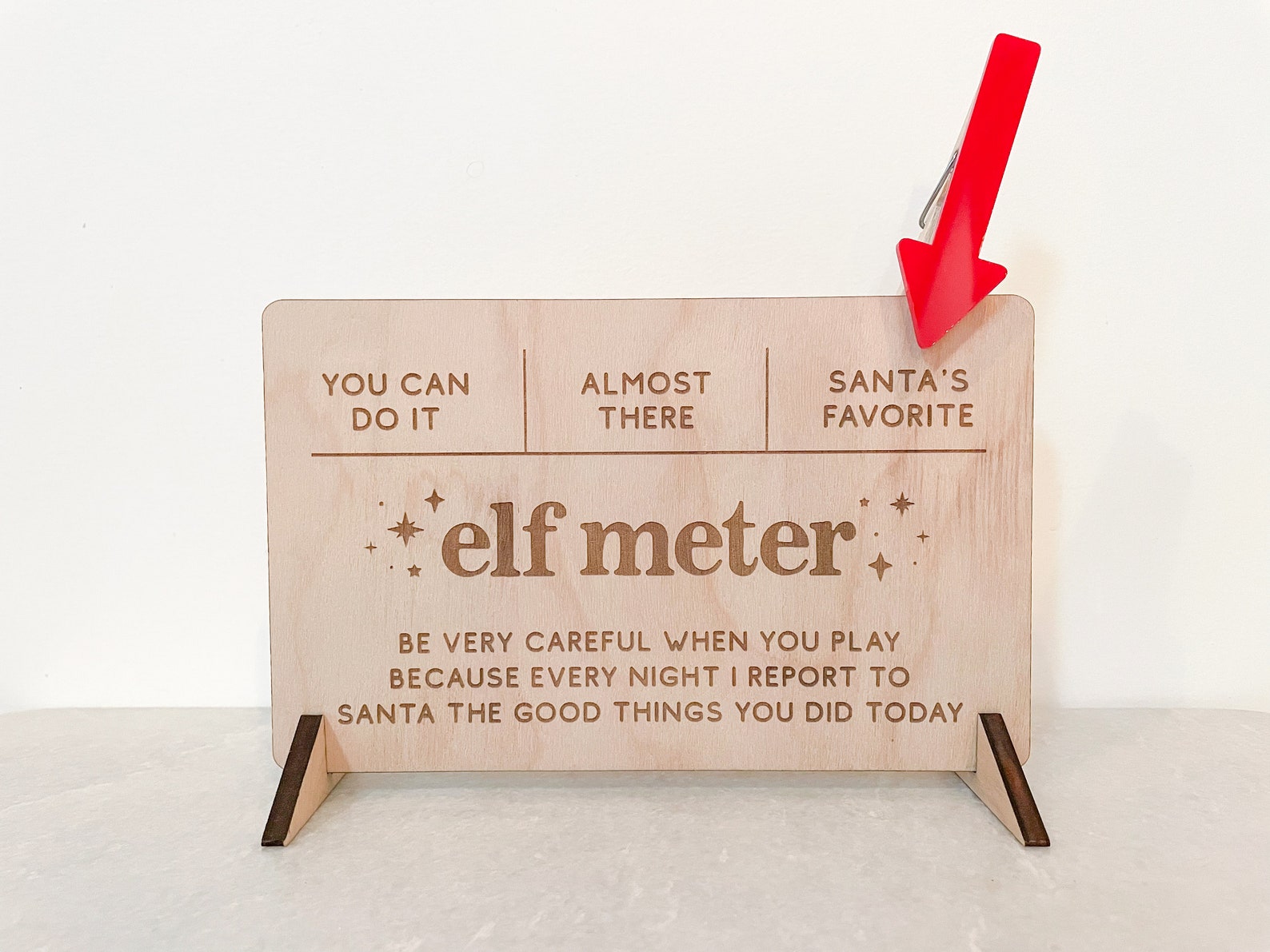 Elf Meter Sign SVG File Elf Behavior Ornament Magic Elf - Etsy
