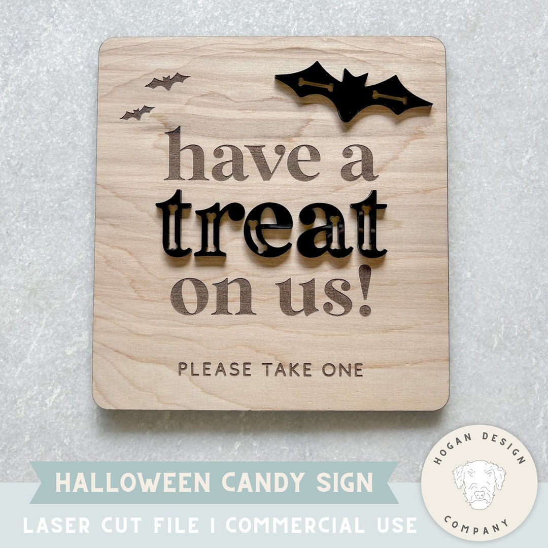 Halloween Candy Sign SVG Laser File Cut Digital File | Halloween Kids ...