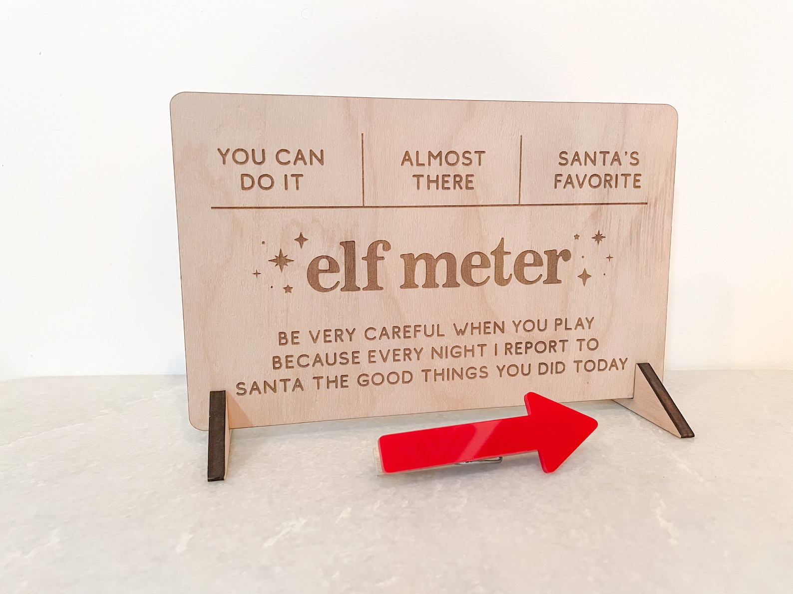 Elf Meter Sign SVG File Elf Behavior Ornament Magic Elf - Etsy