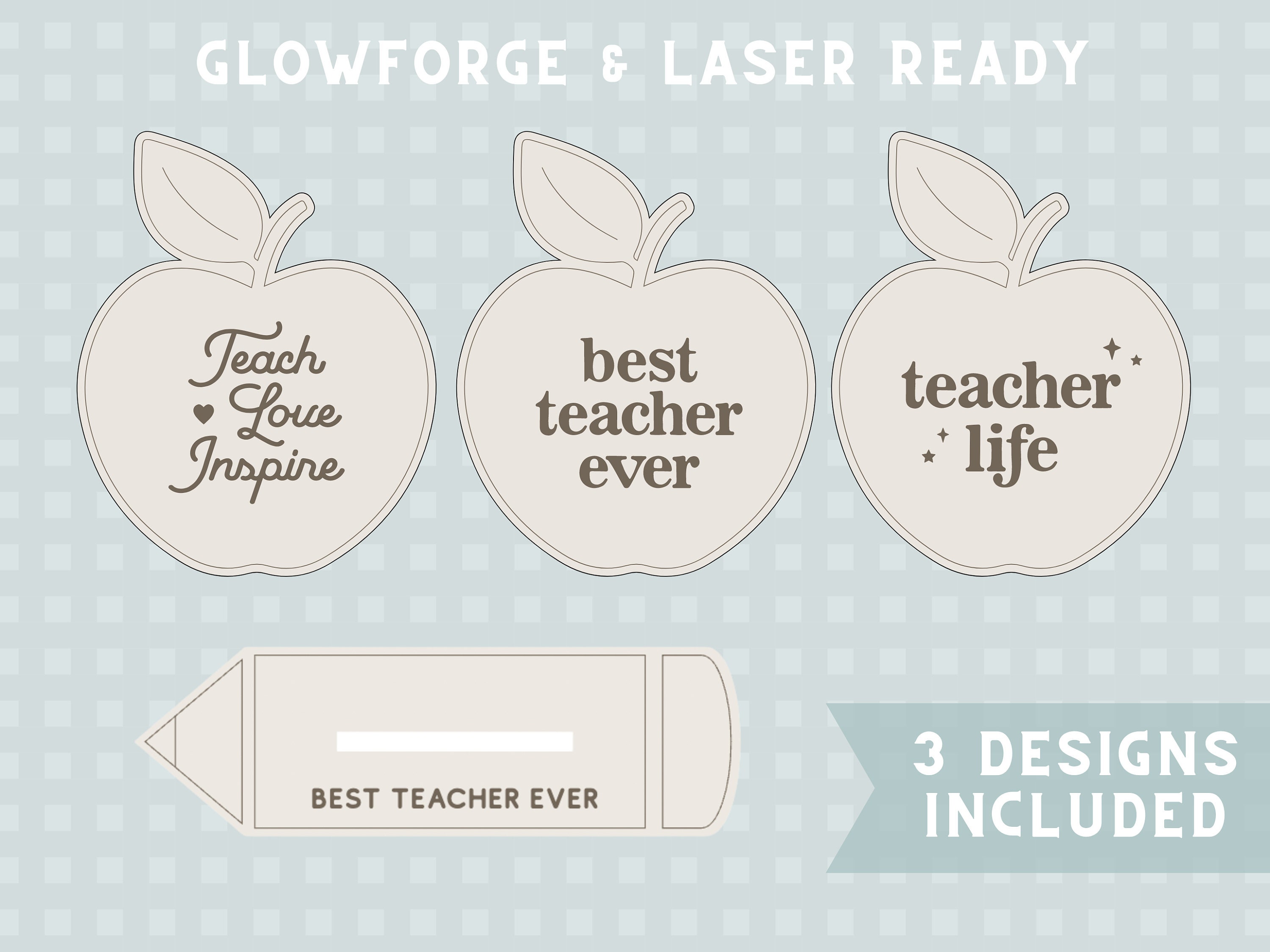 Teacher Apple Sign SVG Laser File Cut Digital File for - Etsy